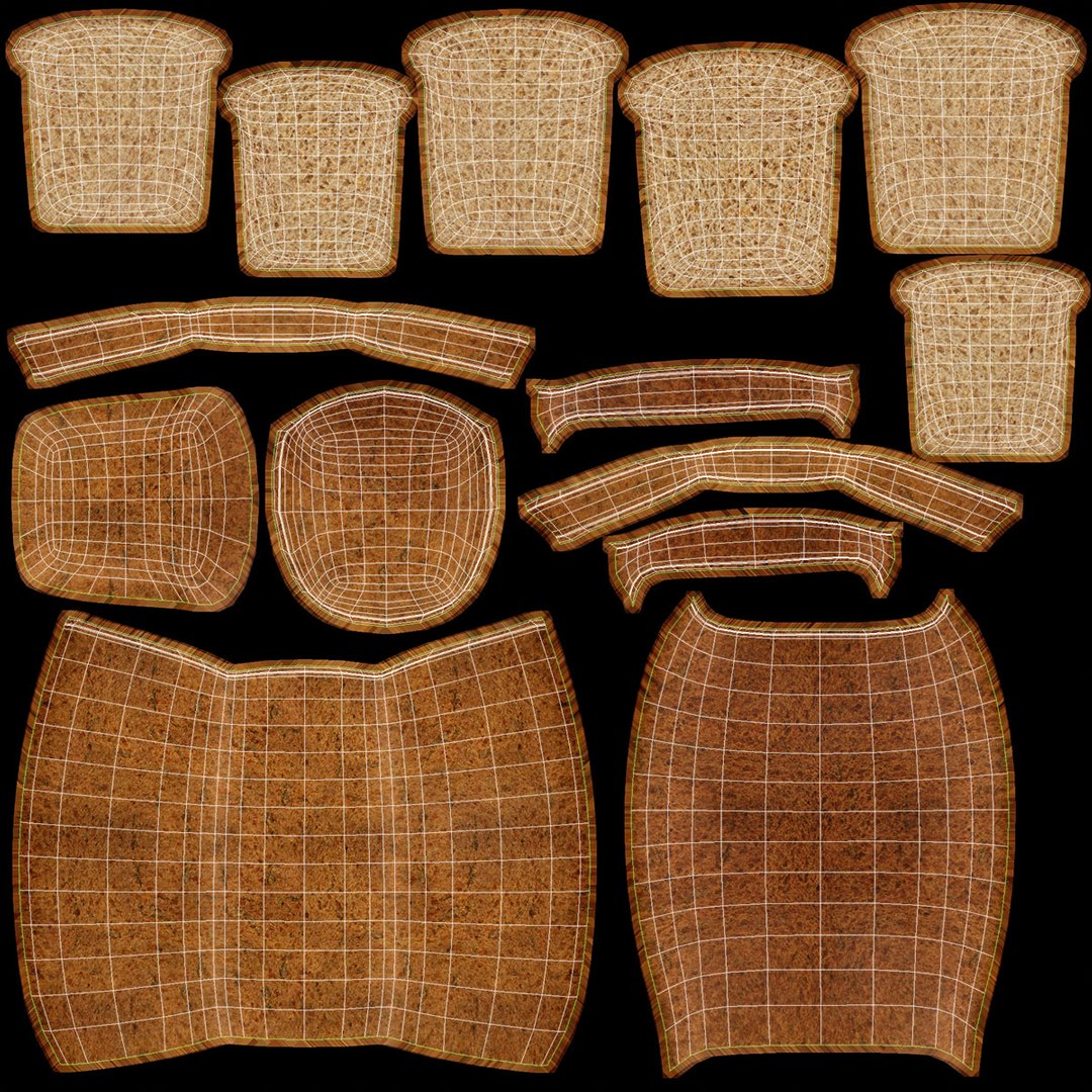 Realistic Sesame Bread 3D Model - TurboSquid 1448496