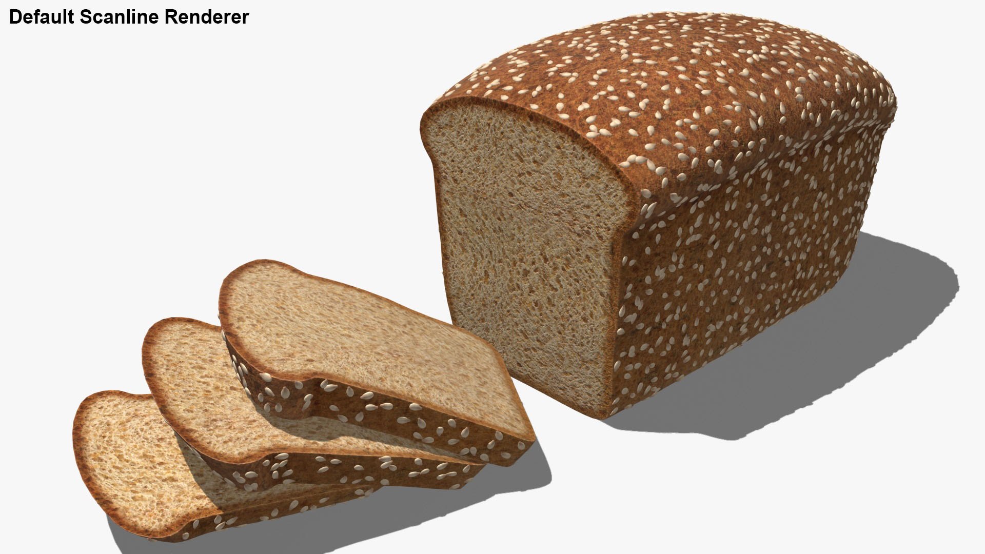 Realistic Sesame Bread 3D Model - TurboSquid 1448496