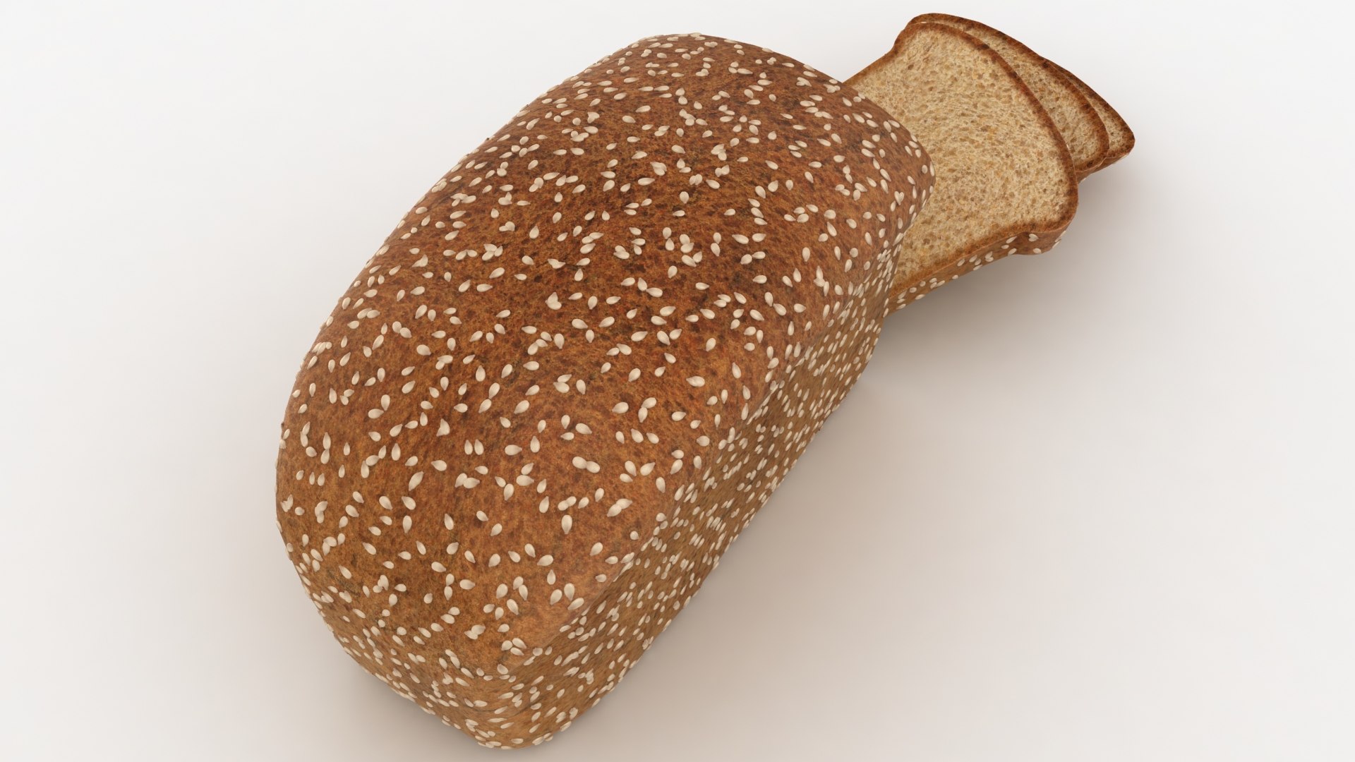 Realistic Sesame Bread 3D Model - TurboSquid 1448496