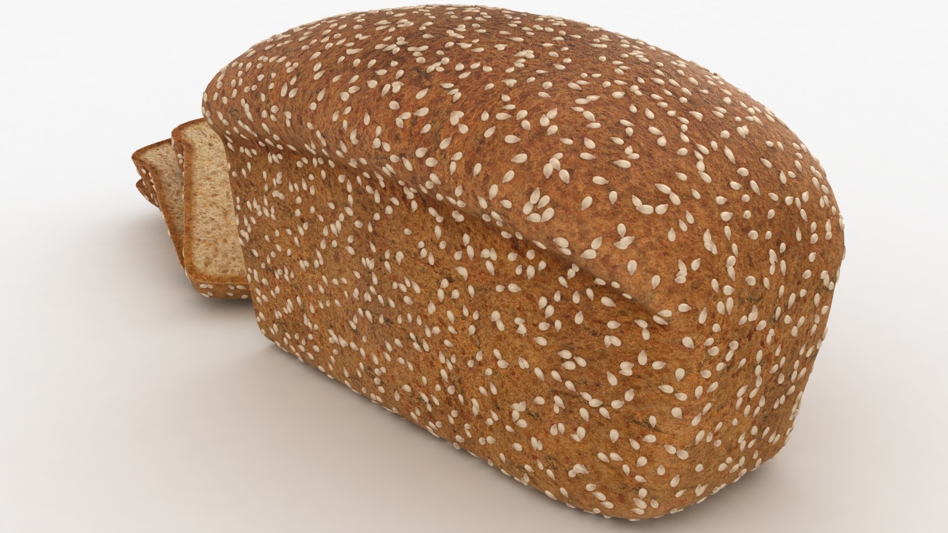 Realistic Sesame Bread 3D Model - TurboSquid 1448496