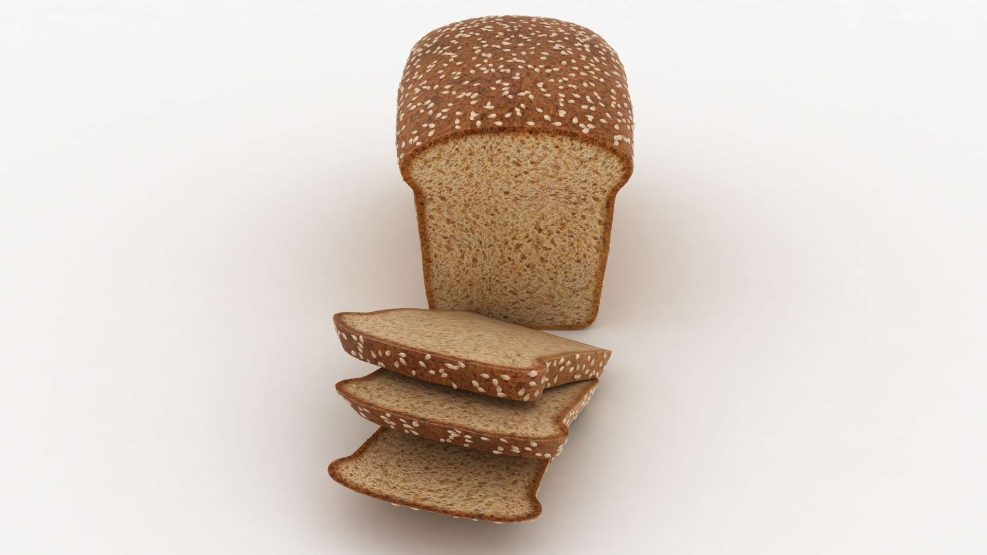 Realistic Sesame Bread 3D Model - TurboSquid 1448496