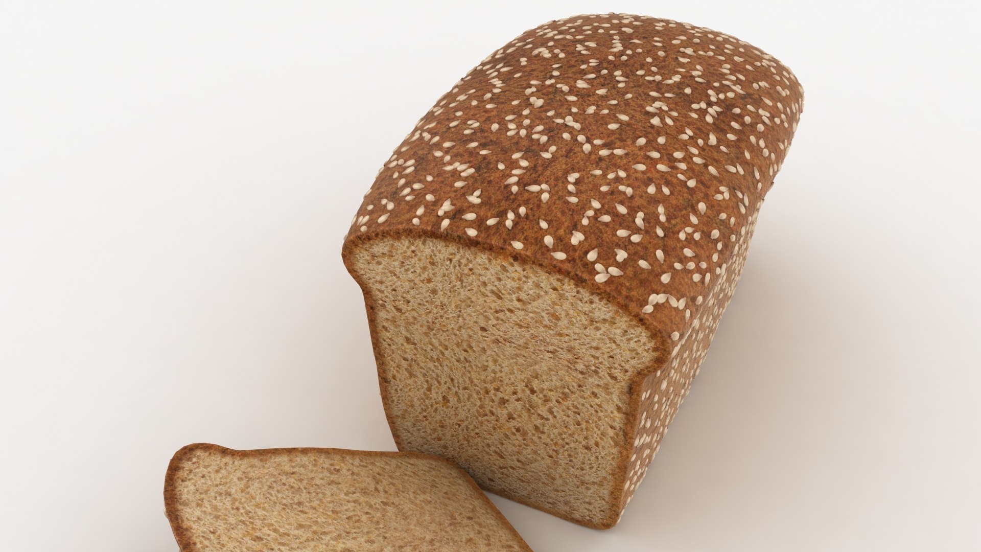 Realistic Sesame Bread 3D Model - TurboSquid 1448496