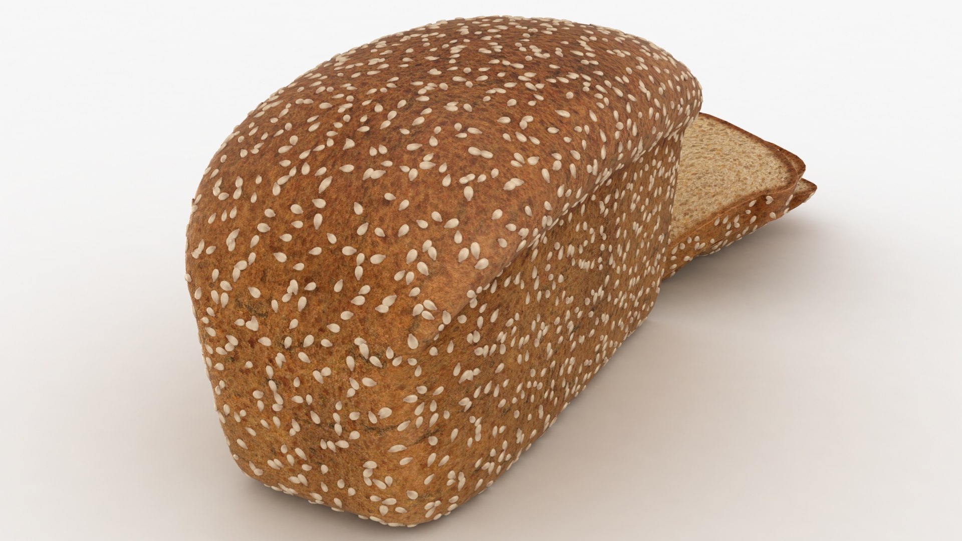 Realistic Sesame Bread 3D Model - TurboSquid 1448496