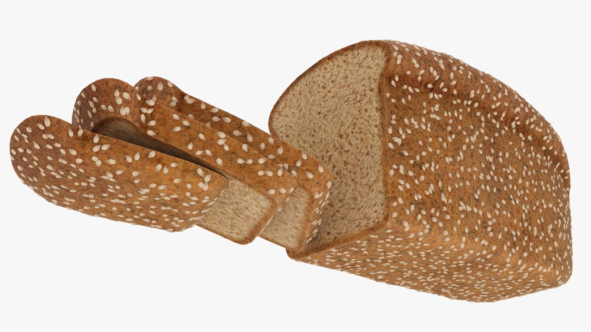 Realistic Sesame Bread 3D Model - TurboSquid 1448496