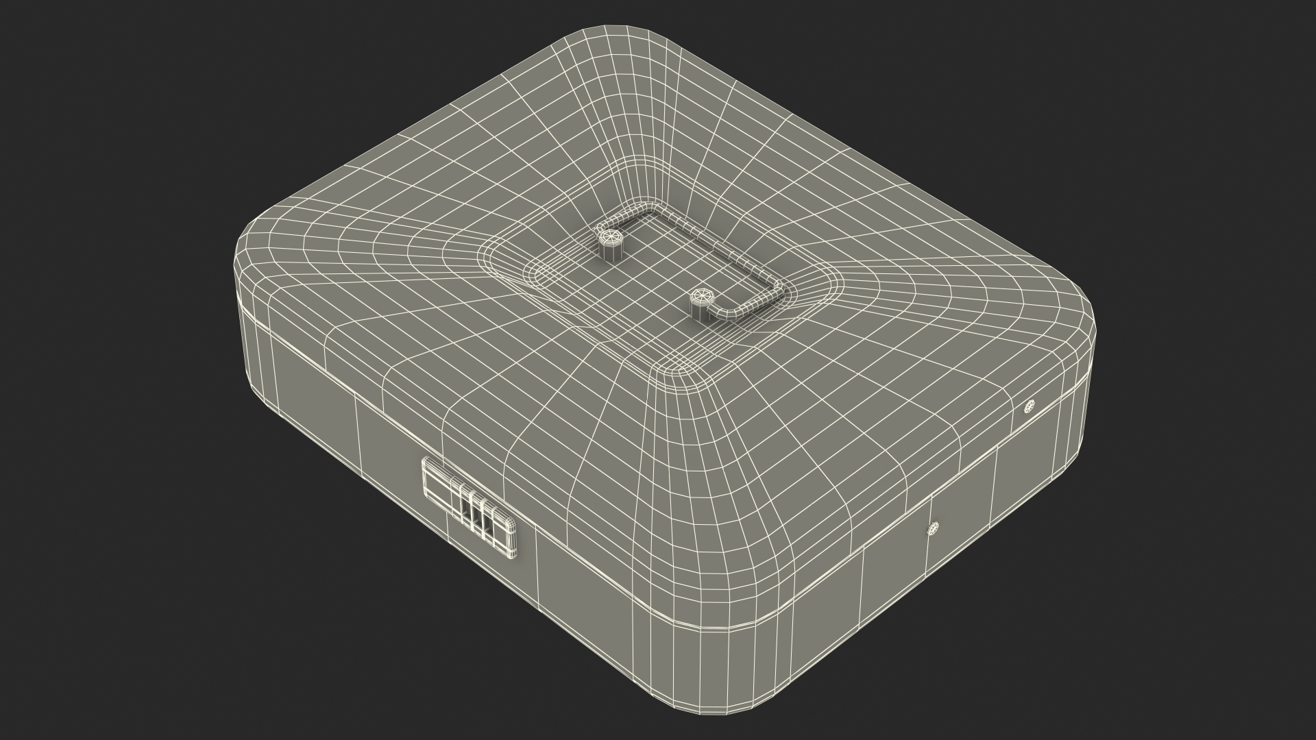 3D model Cash Box Gray - TurboSquid 1863149