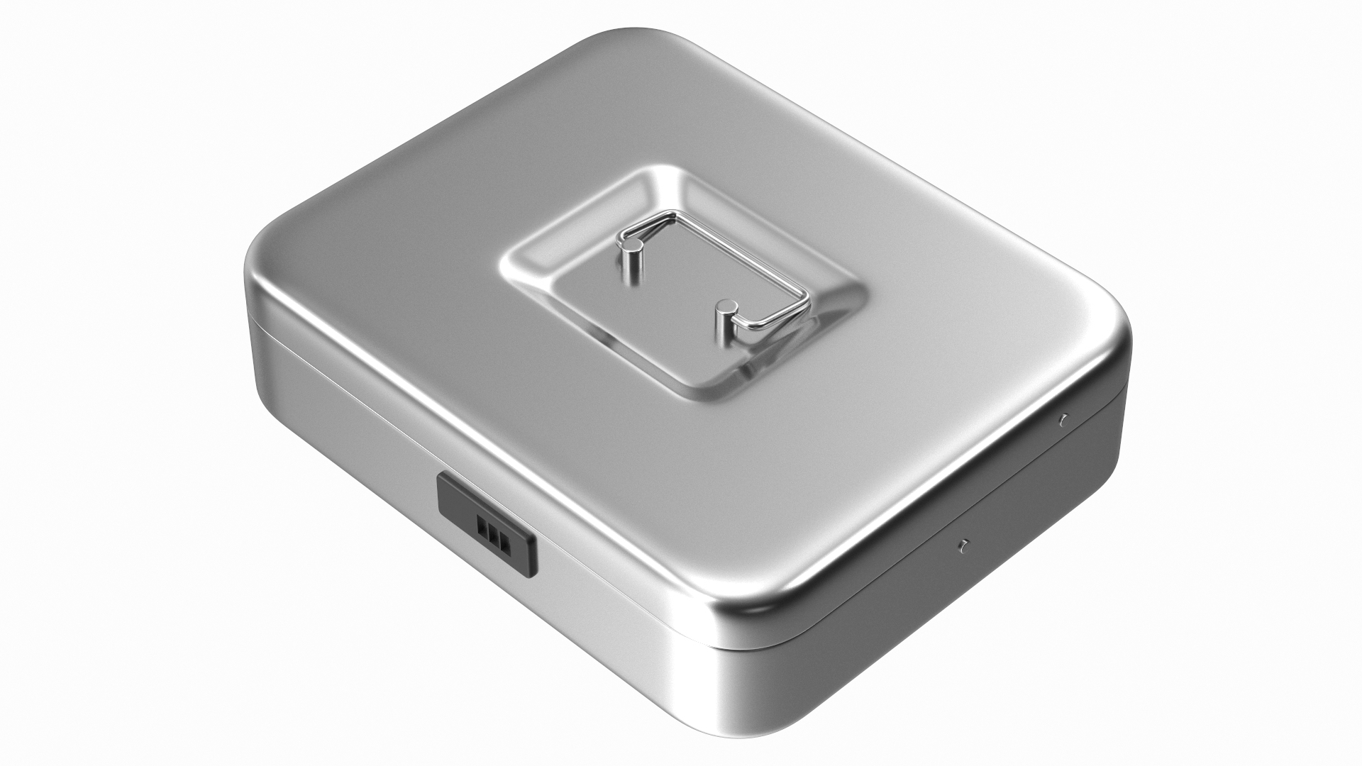 3D Model Cash Box Gray - TurboSquid 1863149