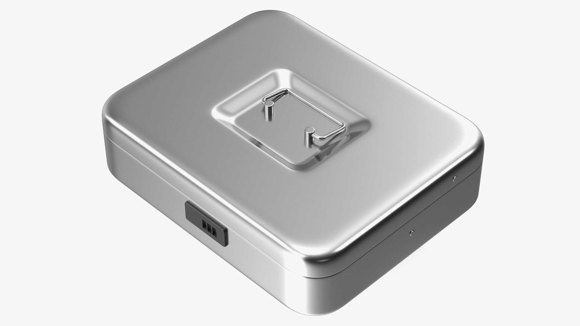 3D Model Cash Box Gray - TurboSquid 1863149