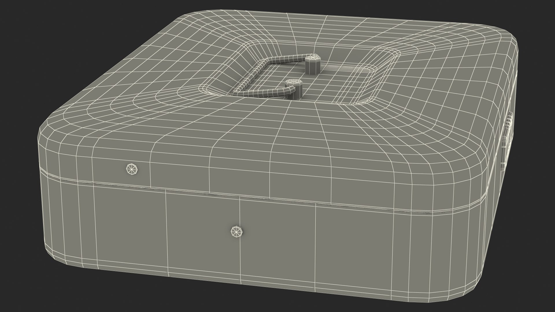3D Model Cash Box Gray - TurboSquid 1863149