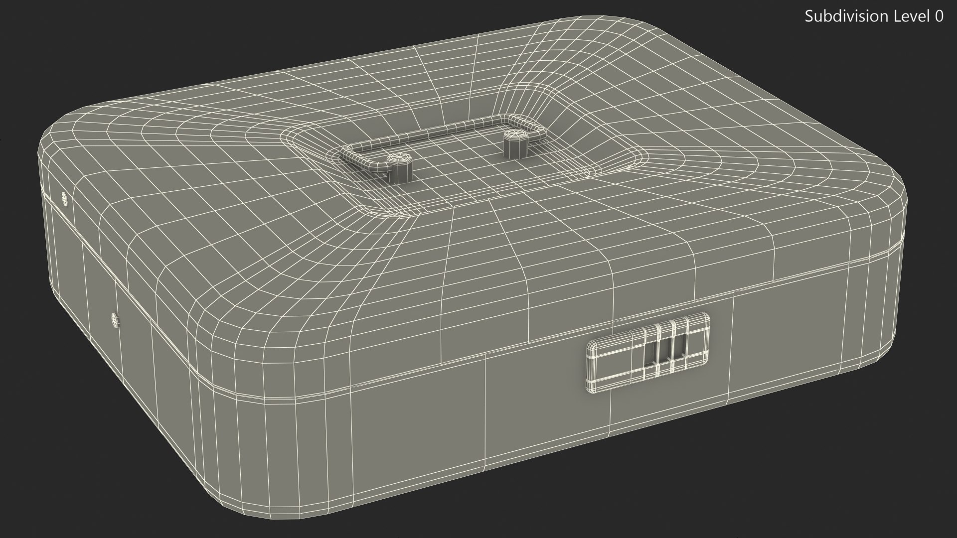 3D Model Cash Box Gray - TurboSquid 1863149