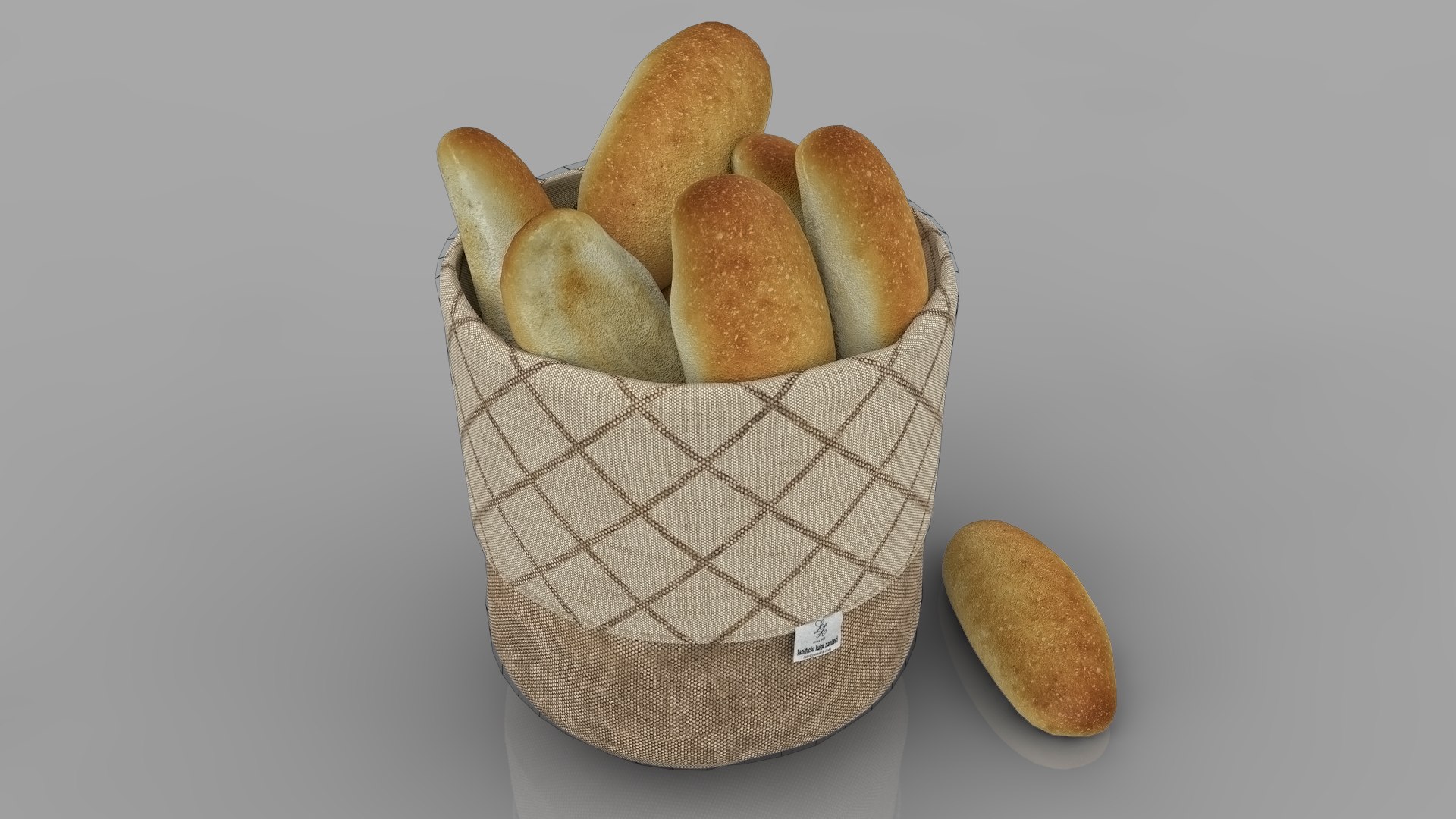 Realistic Low Poly Bread And Cookie Collection 3D Model - TurboSquid ...