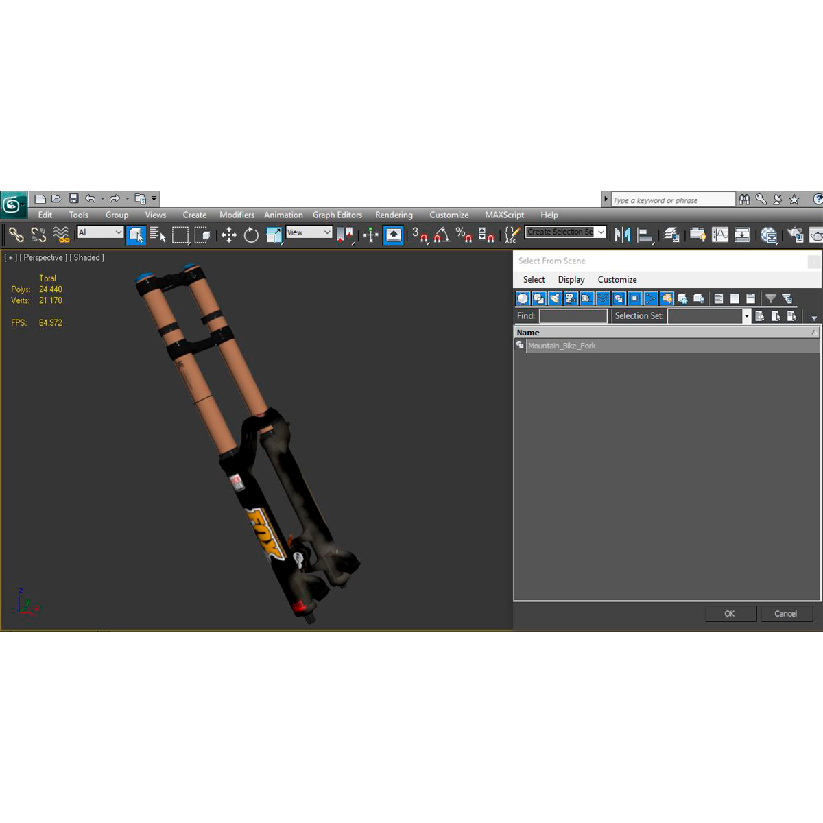 mountain bike fork max