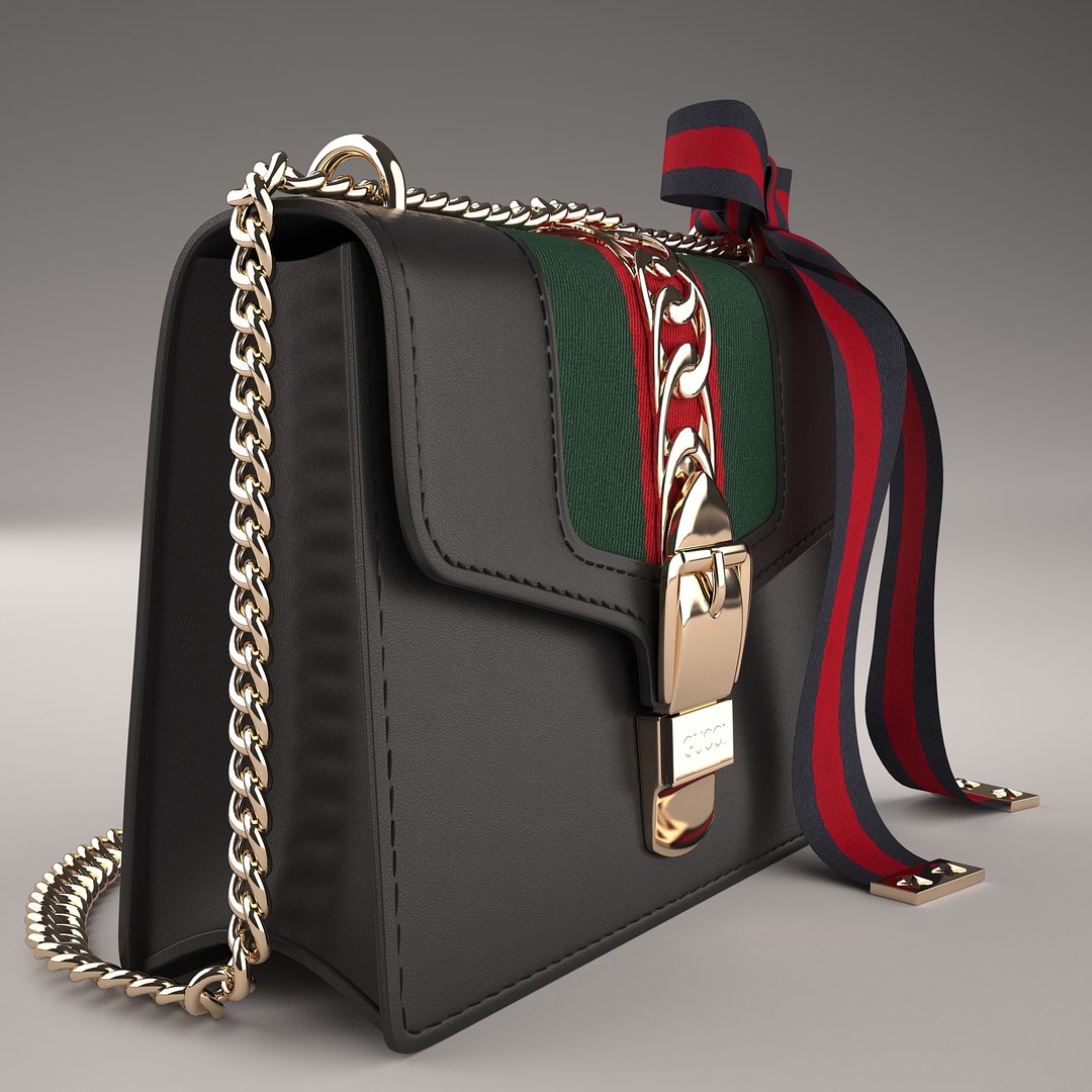 3D Model Gucci Sylvie Leather Mini - TurboSquid 1215437