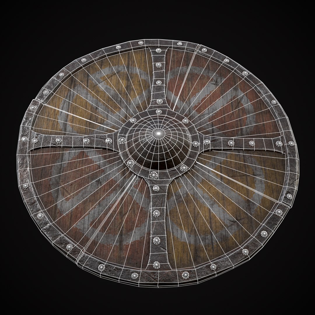 3D Viking War Shield YR - TurboSquid 2320793