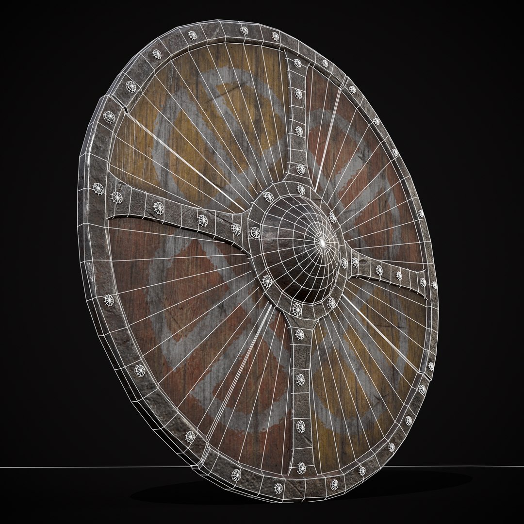 3D Viking War Shield YR - TurboSquid 2320793
