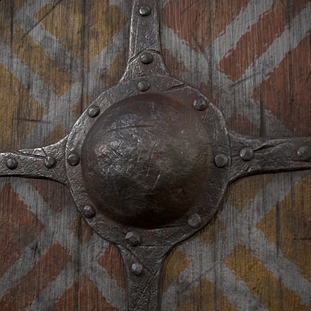 3D Viking War Shield YR - TurboSquid 2320793