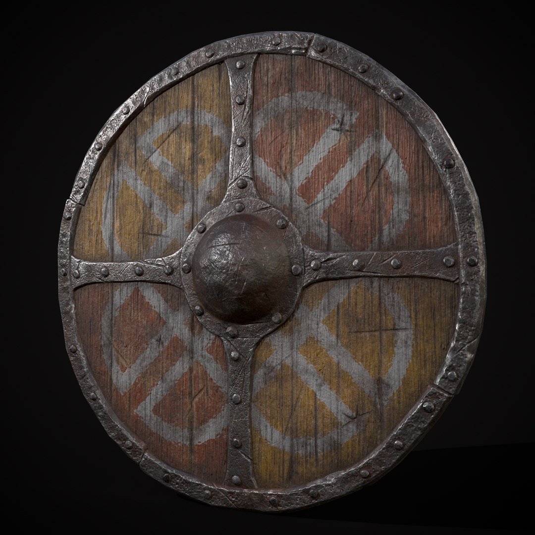 3D Viking War Shield YR - TurboSquid 2320793