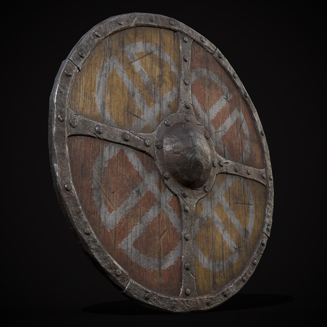 3D Viking War Shield YR - TurboSquid 2320793