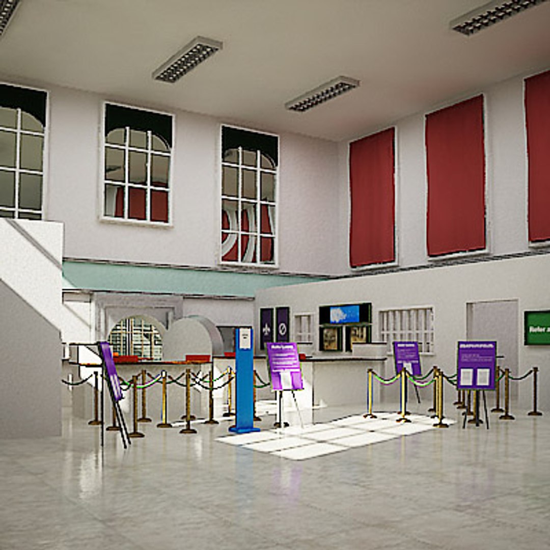 3ds bank interior
