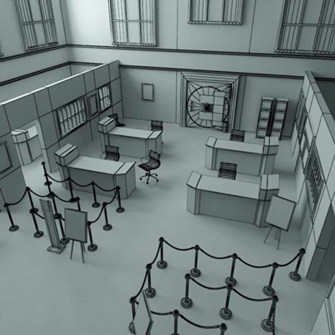 3ds bank interior