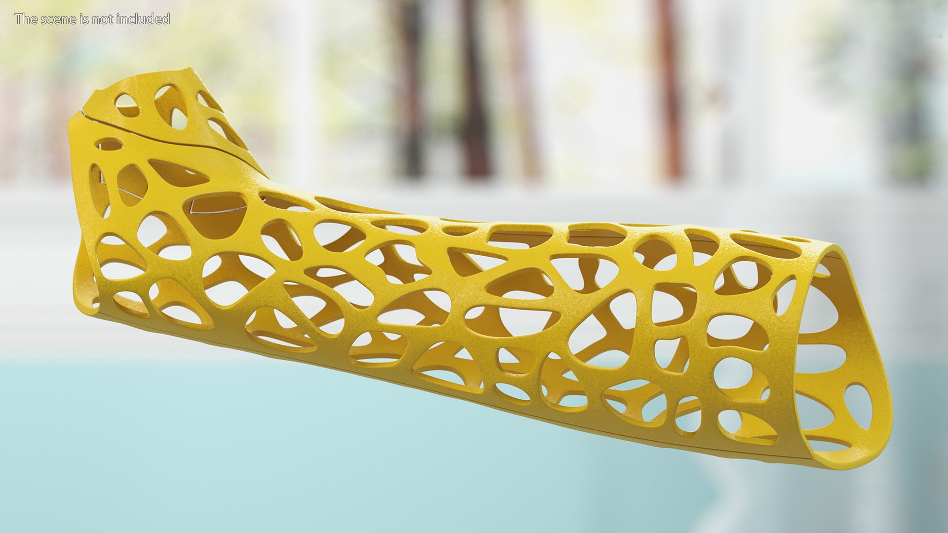 3D Model 3D-Printed Orthopedic Cast Hand Yellow - TurboSquid 1900349