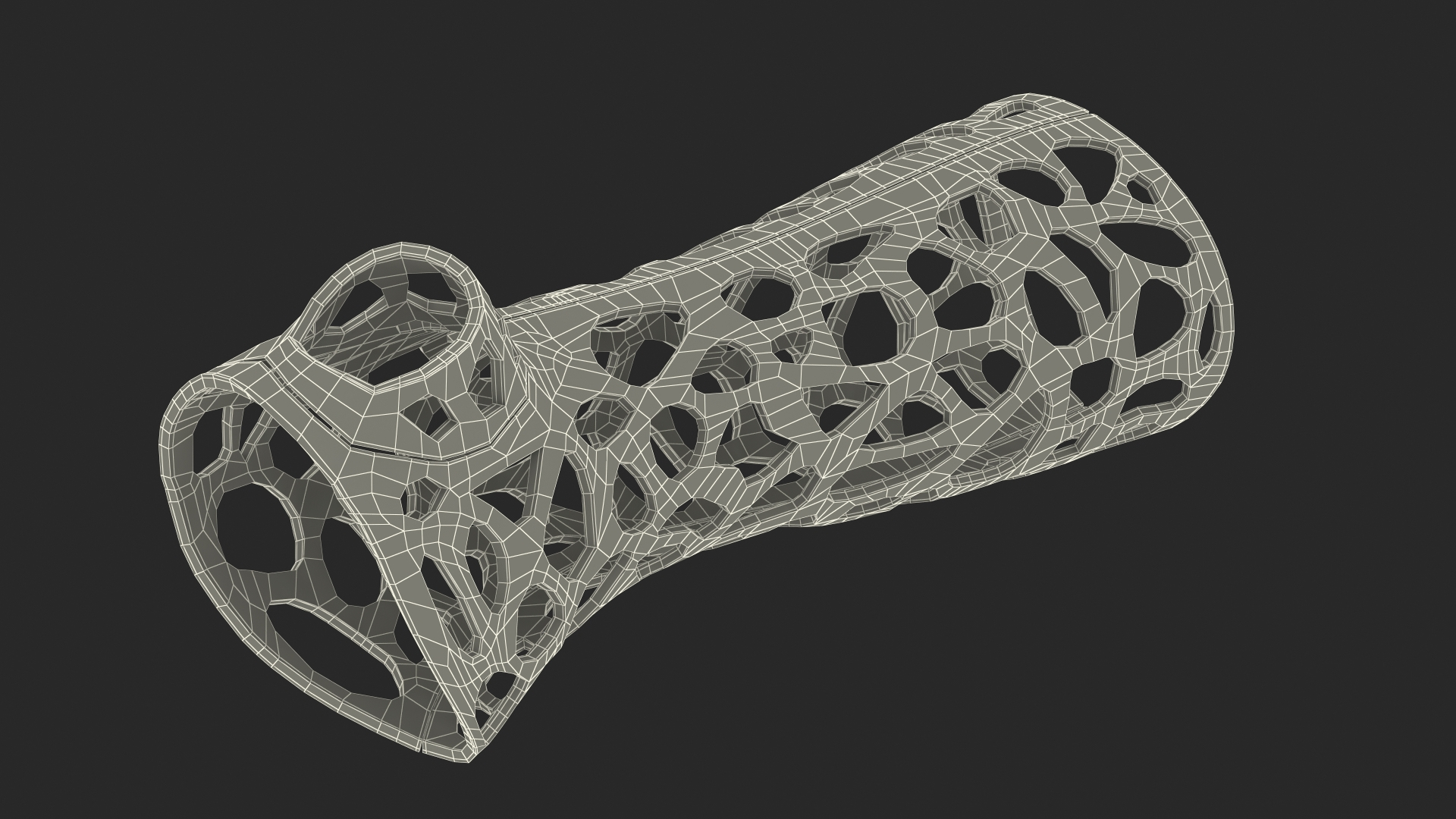 3D Model 3D-Printed Orthopedic Cast Hand Yellow - TurboSquid 1900349