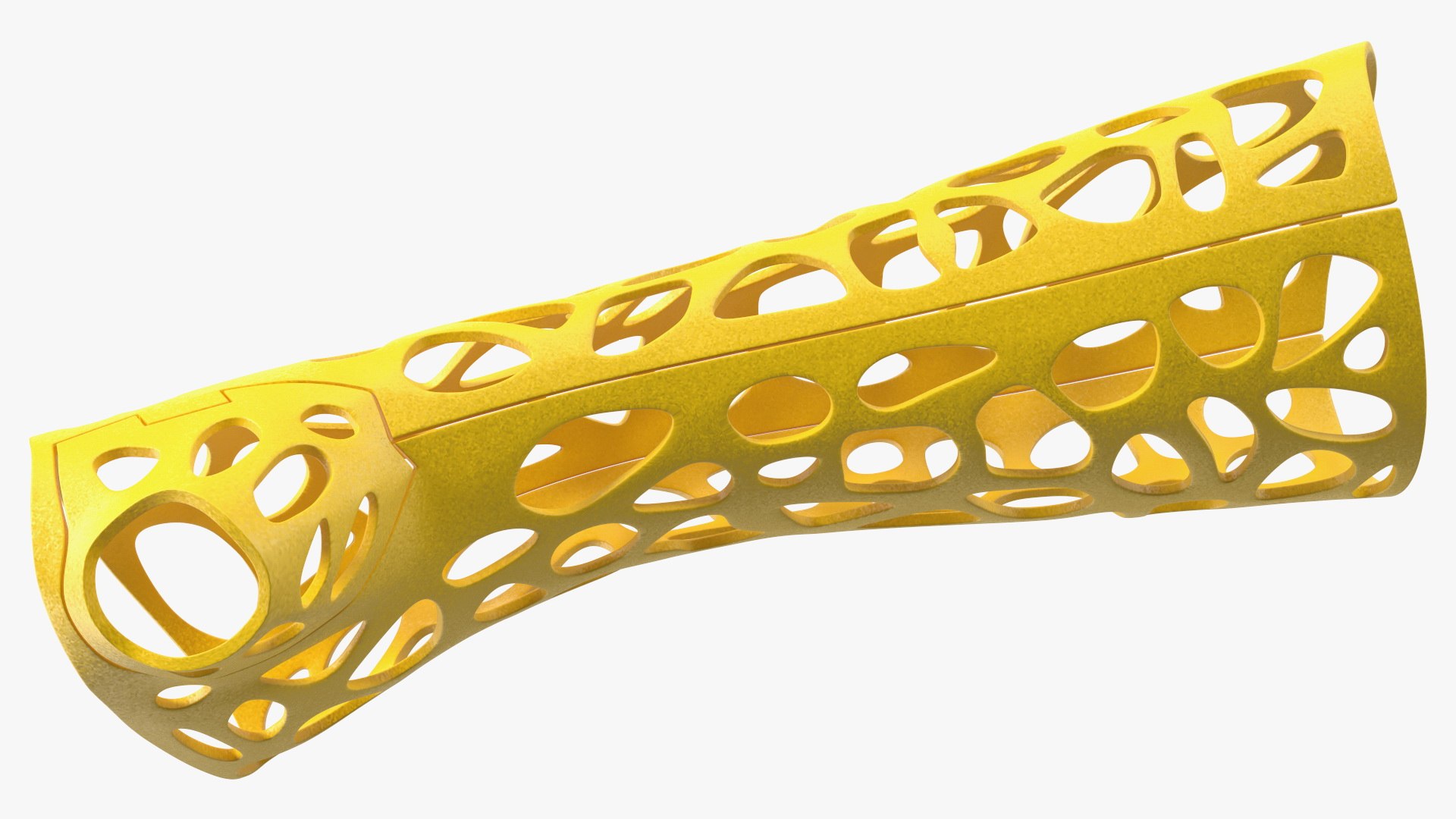 3D Model 3D-Printed Orthopedic Cast Hand Yellow - TurboSquid 1900349