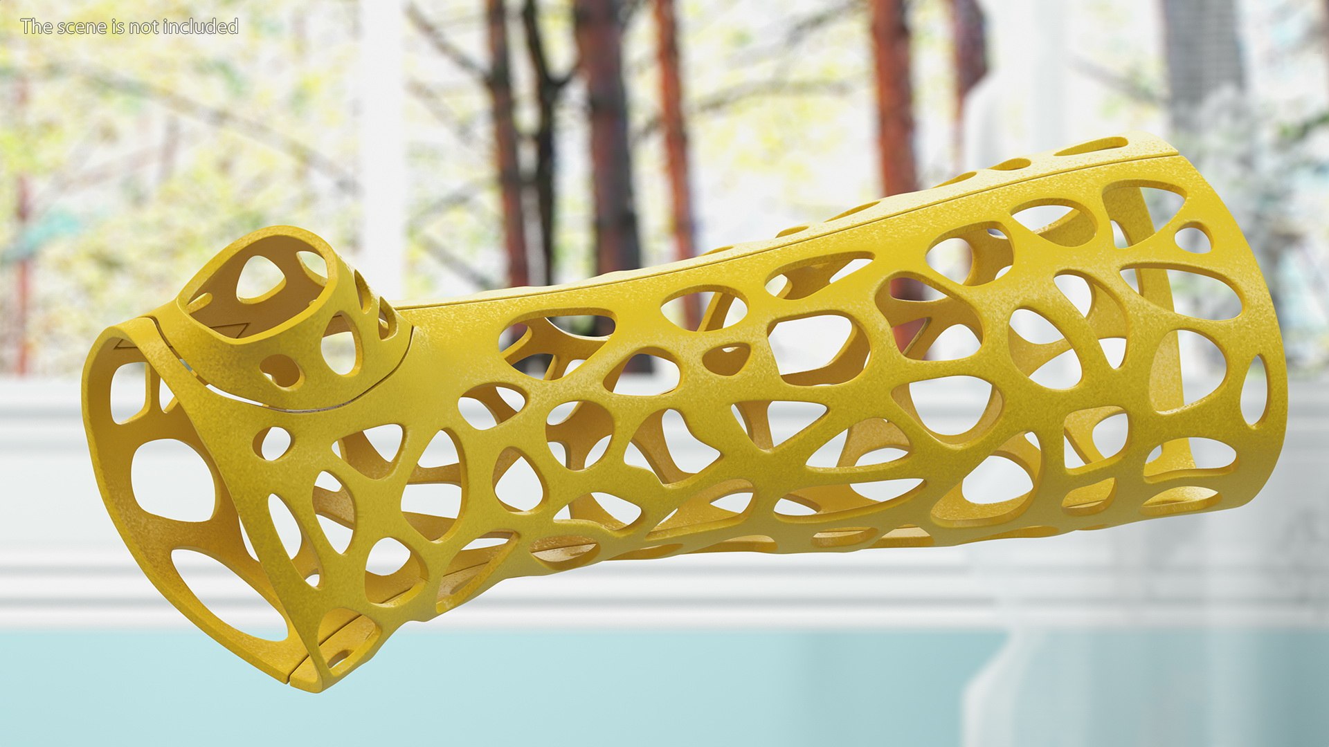 3D Model 3D-Printed Orthopedic Cast Hand Yellow - TurboSquid 1900349