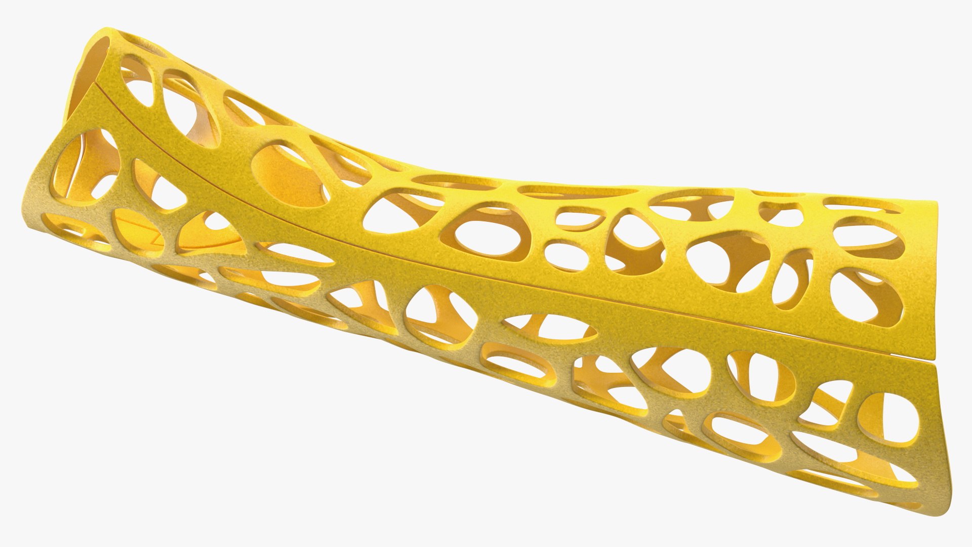 3D model 3D-Printed Orthopedic Cast Hand Yellow - TurboSquid 1900349