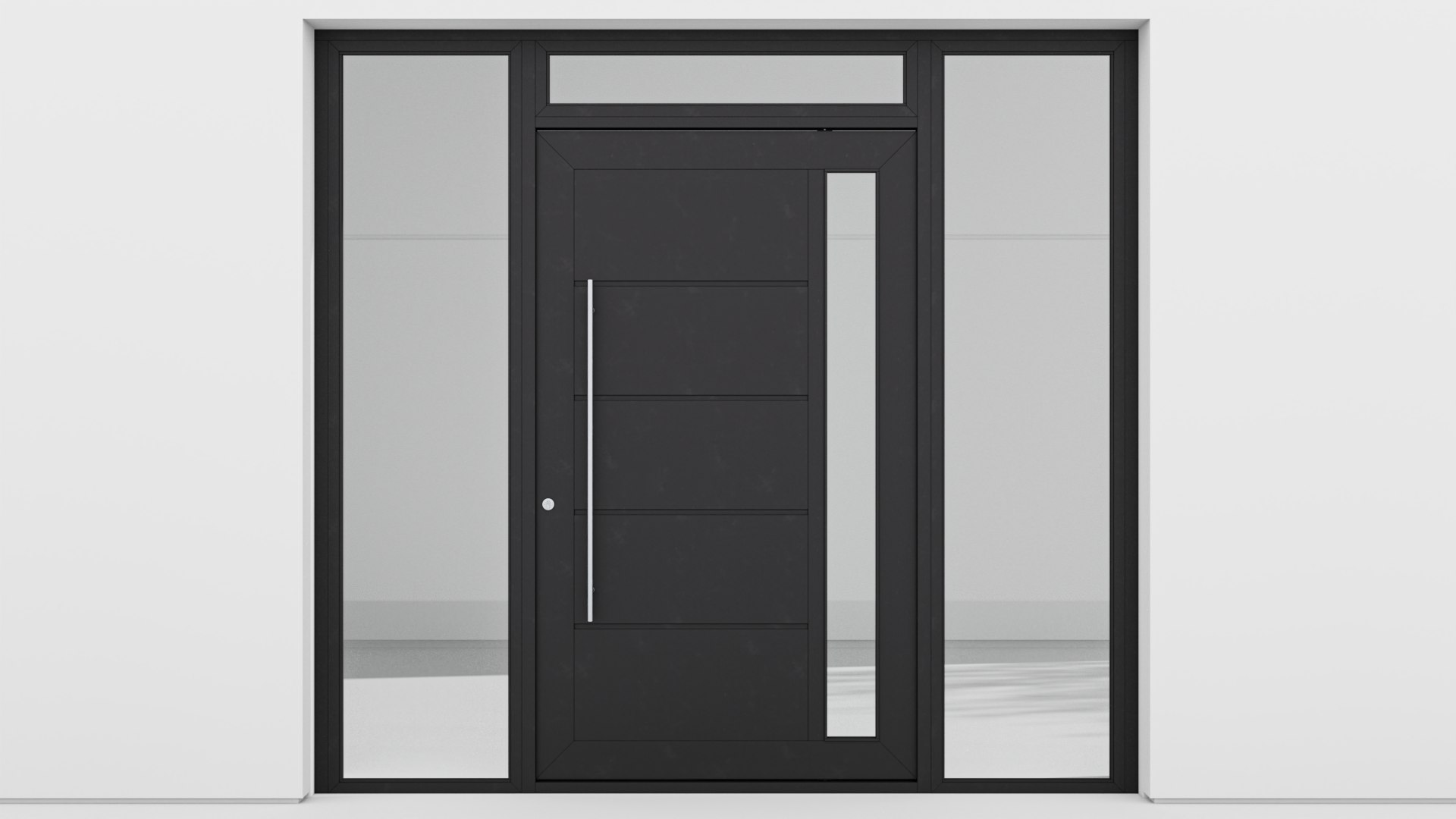 3D Model Aluminium Door 155 - TurboSquid 2032850