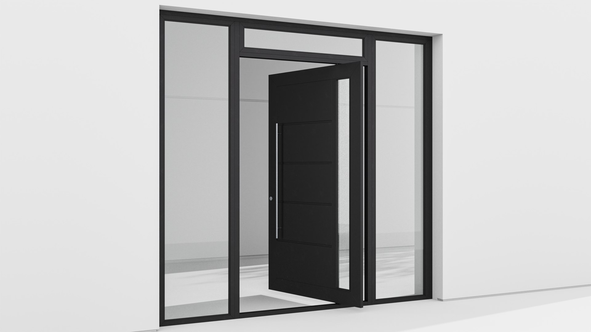 3D Model Aluminium Door 155 - TurboSquid 2032850