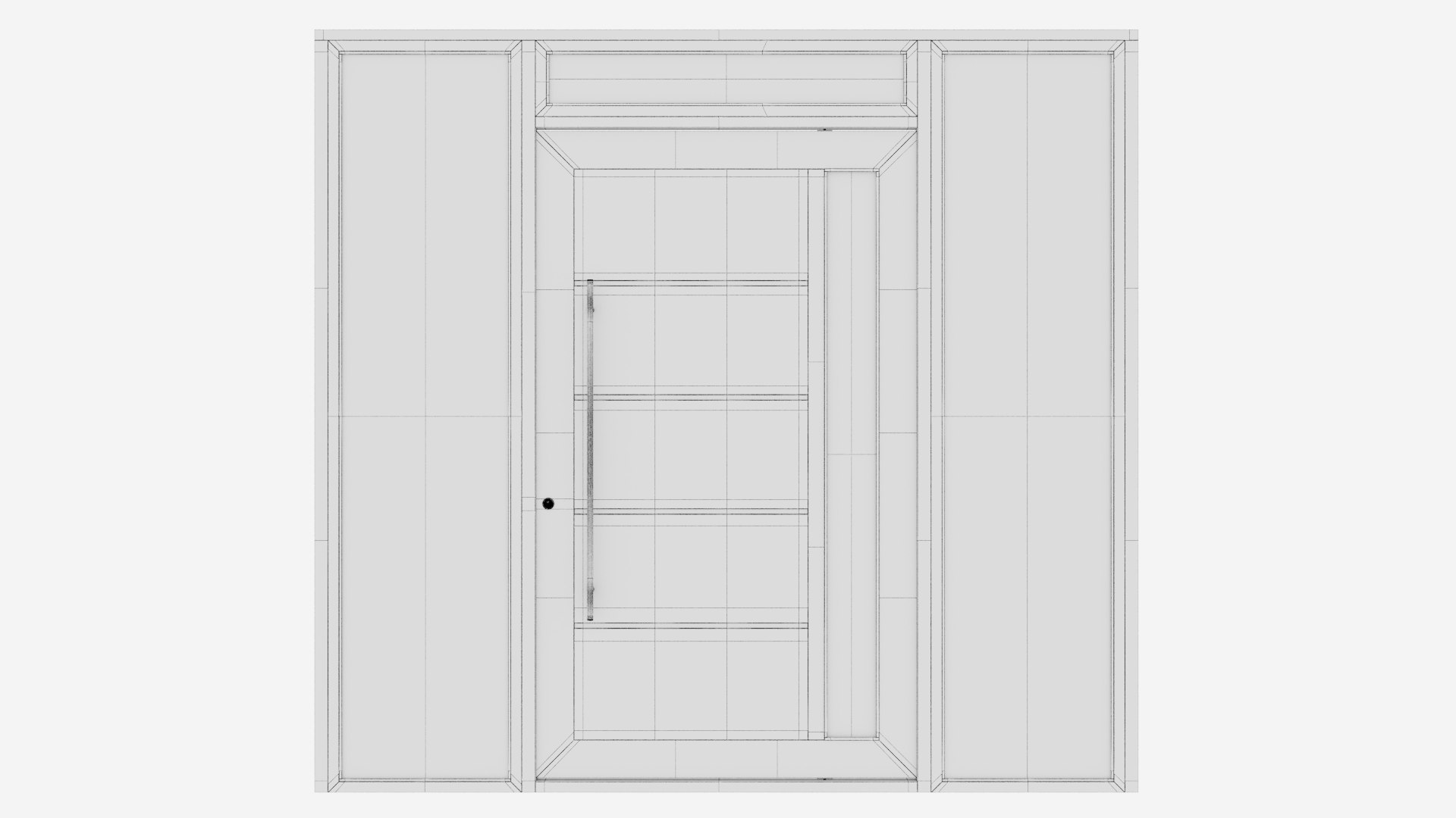 3D Model Aluminium Door 155 - TurboSquid 2032850