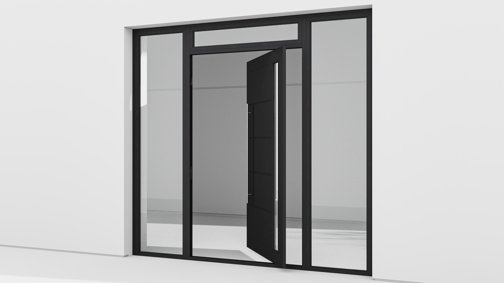 3D Model Aluminium Door 155 - TurboSquid 2032850
