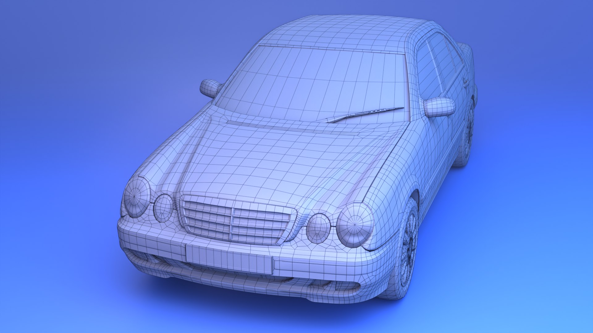 Mercedes W210 3D Model - TurboSquid 1975439