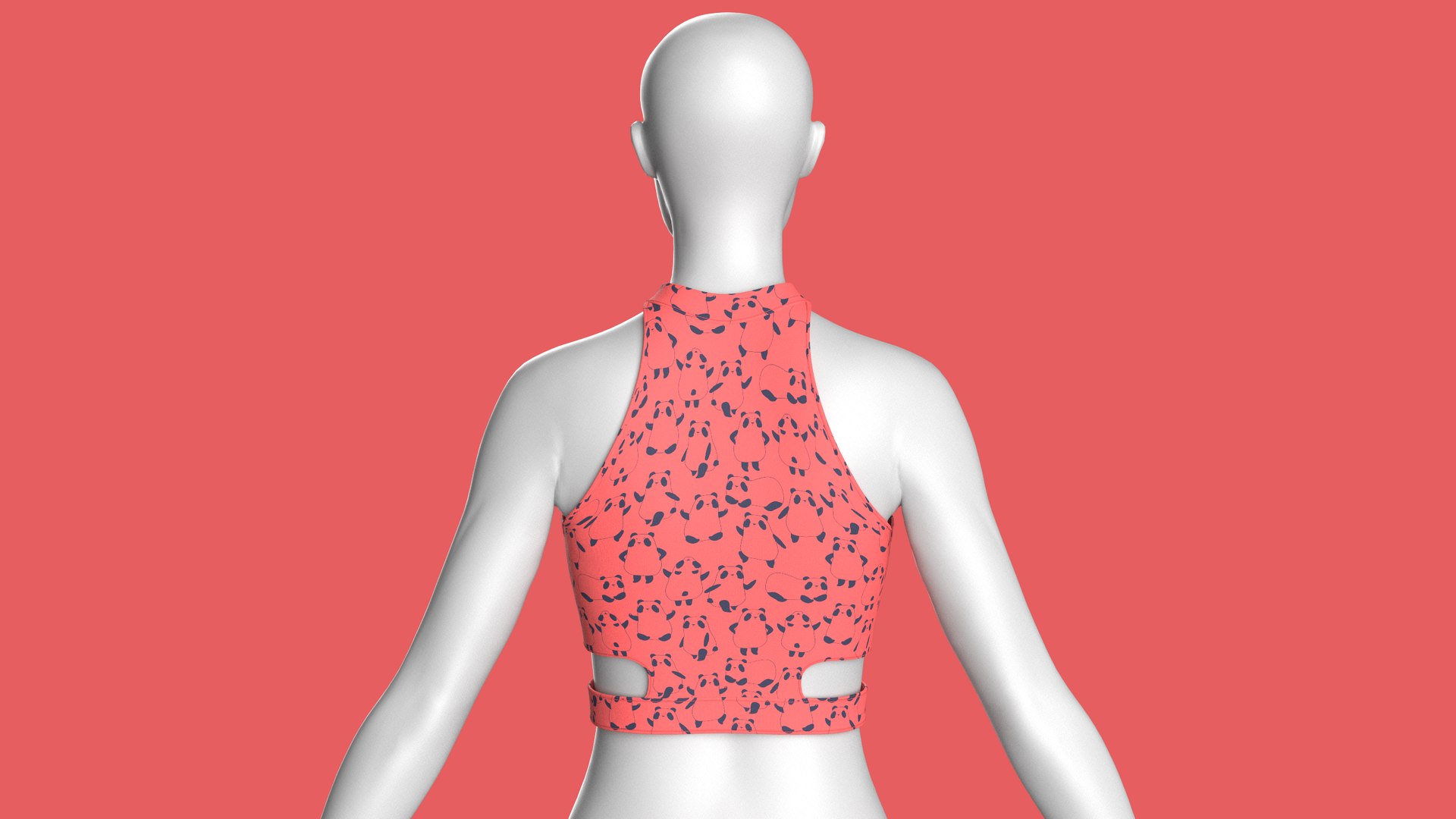 3D Girls Sleeveless Zip Top Model - TurboSquid 2456205