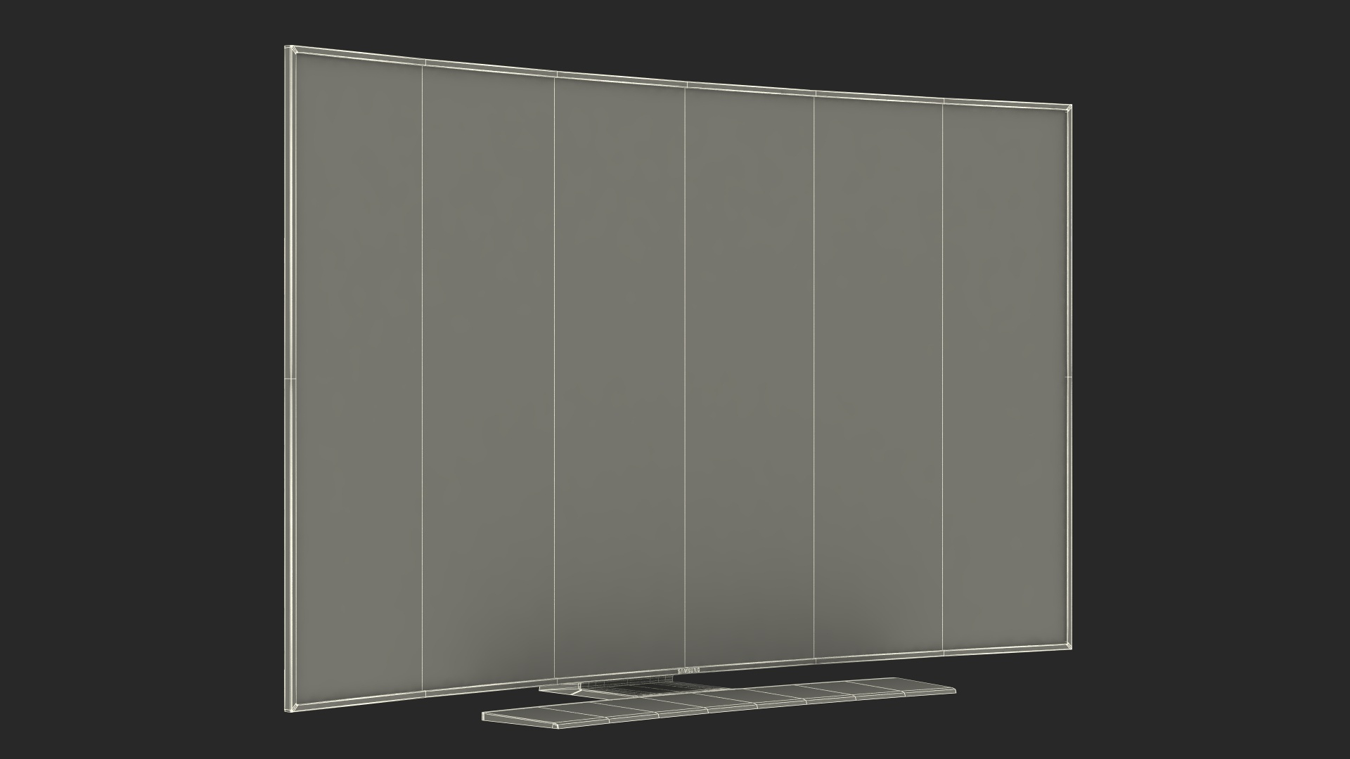 Curved LED Tv Samsung 3D Model - TurboSquid 2220557