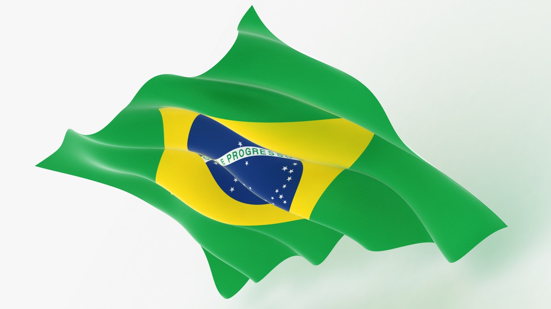 3D Realistic Brazil Flag Model - TurboSquid 1614522