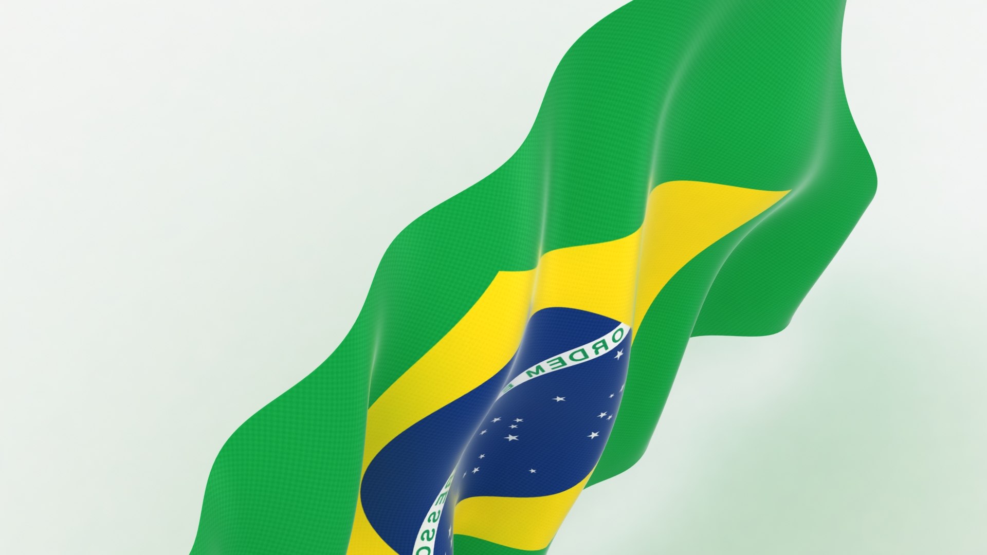 3D Realistic Brazil Flag Model - TurboSquid 1614522