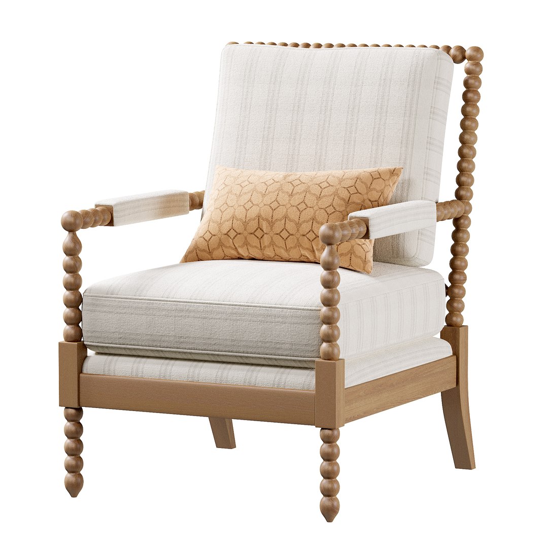 3D Spindle Chair Model - TurboSquid 2250970