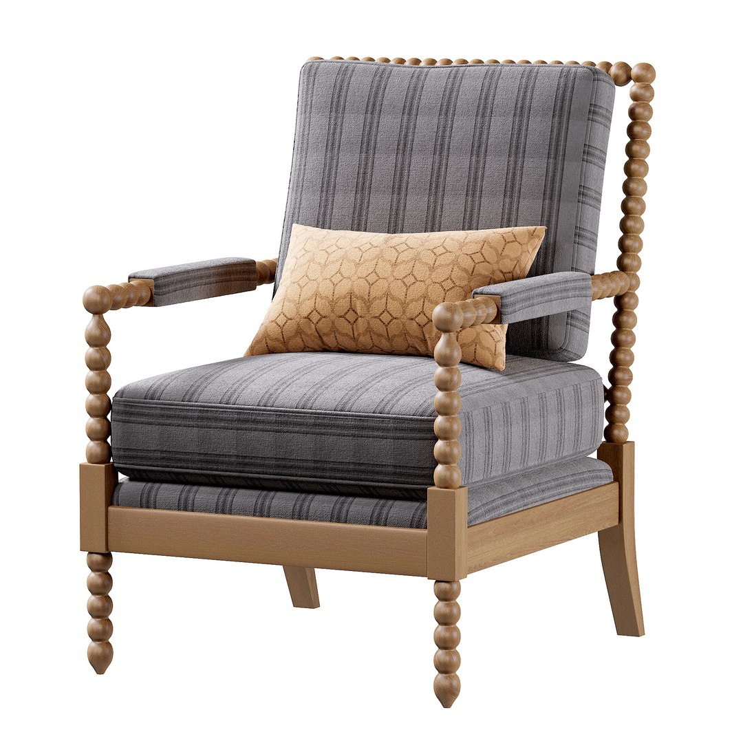 3D Spindle Chair Model - TurboSquid 2250970