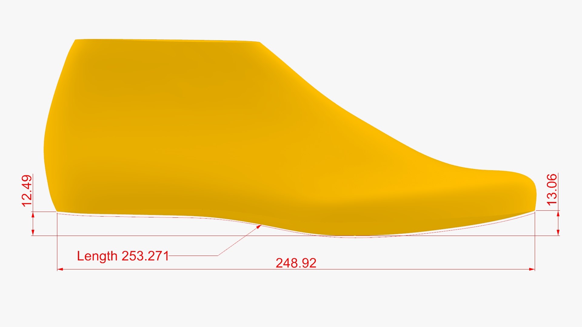 3D Female Shoe Last Good For Sneaker - TurboSquid 2145693