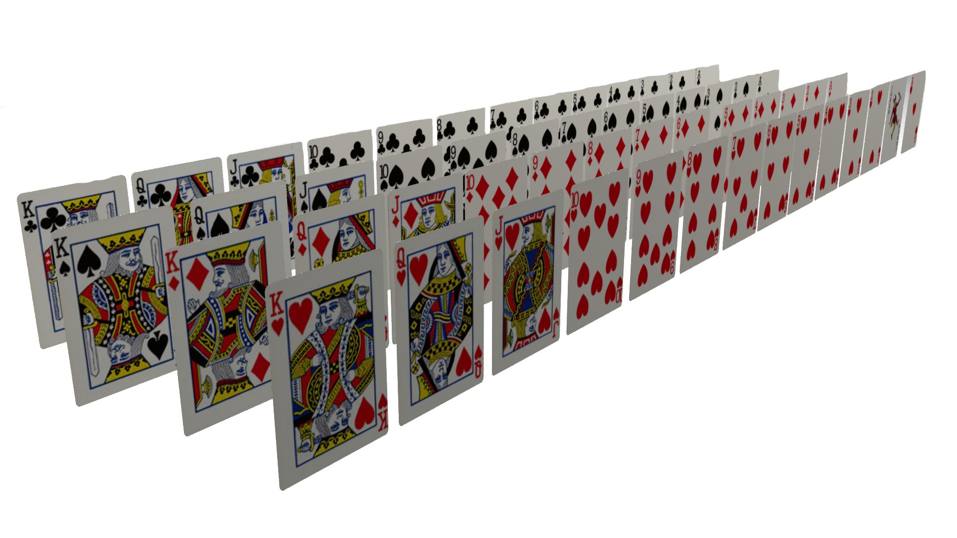3D Playing Cards Deck - TurboSquid 1269315