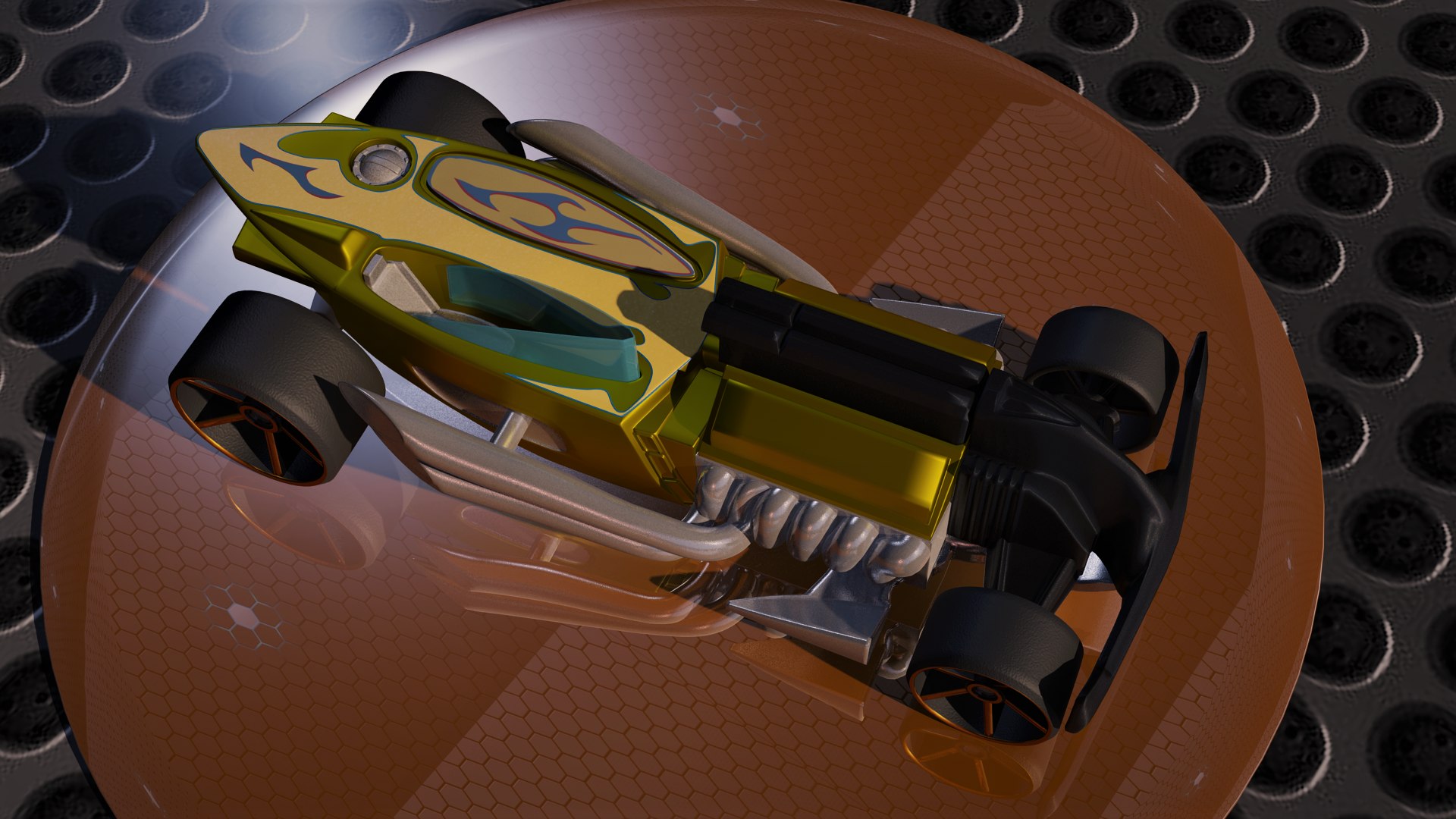 3D Model Rat-Ified Hot Wheel - TurboSquid 1726507