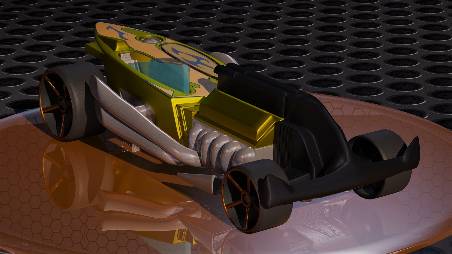 3D Model Rat-Ified Hot Wheel - TurboSquid 1726507