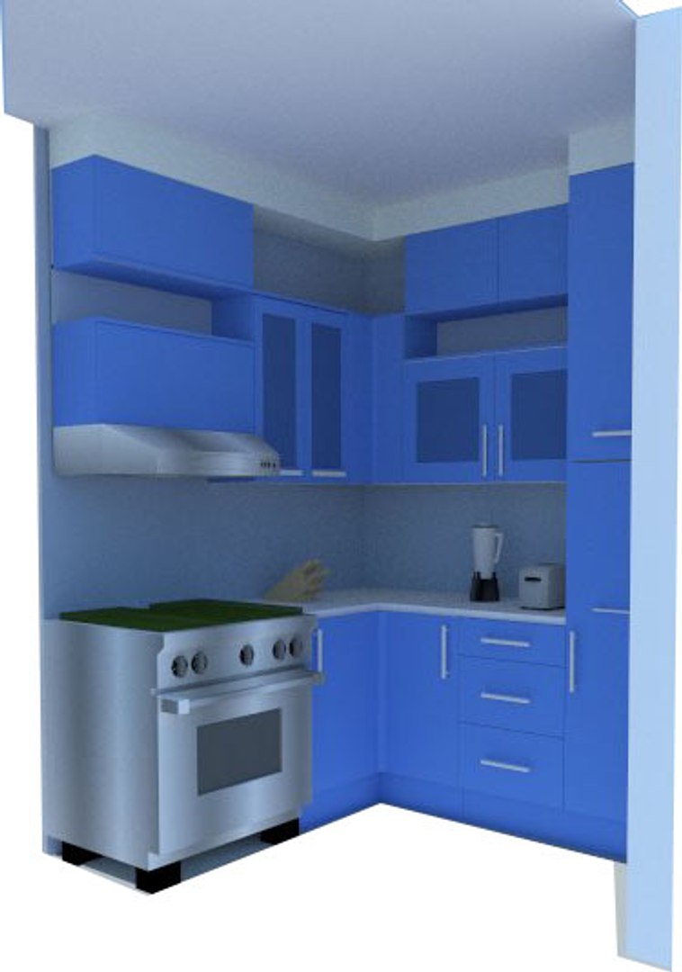 Kitchen Set 3D Model - TurboSquid 1632433