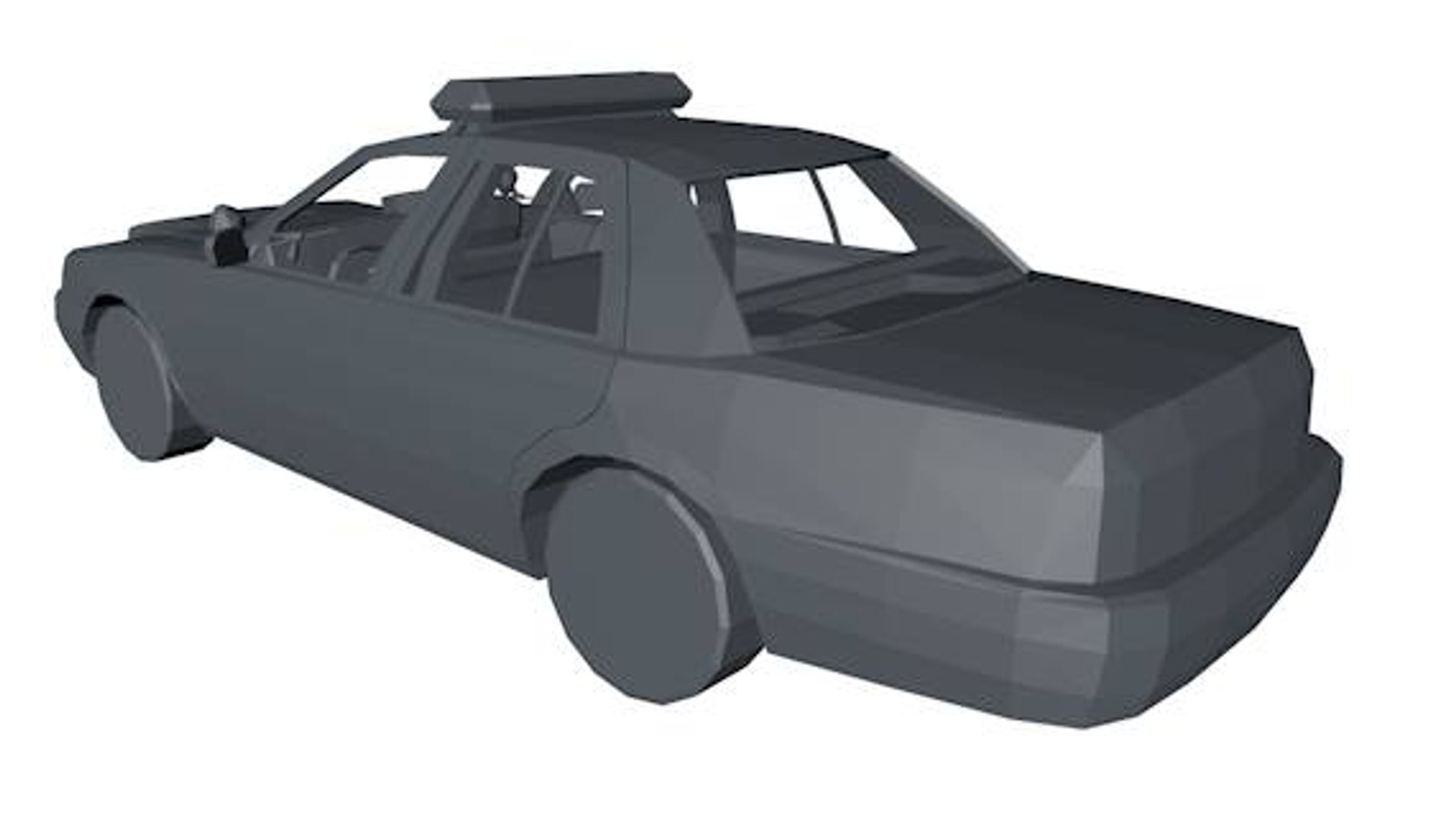 3d Model Police Cop Car