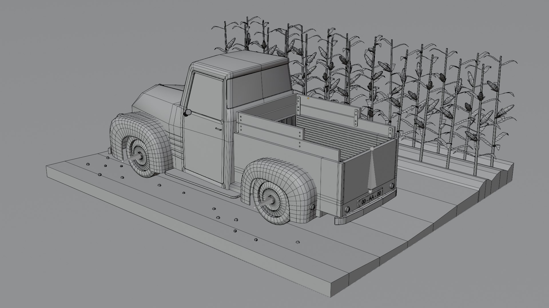 3D Model Rigged Farming Truck - TurboSquid 2258853