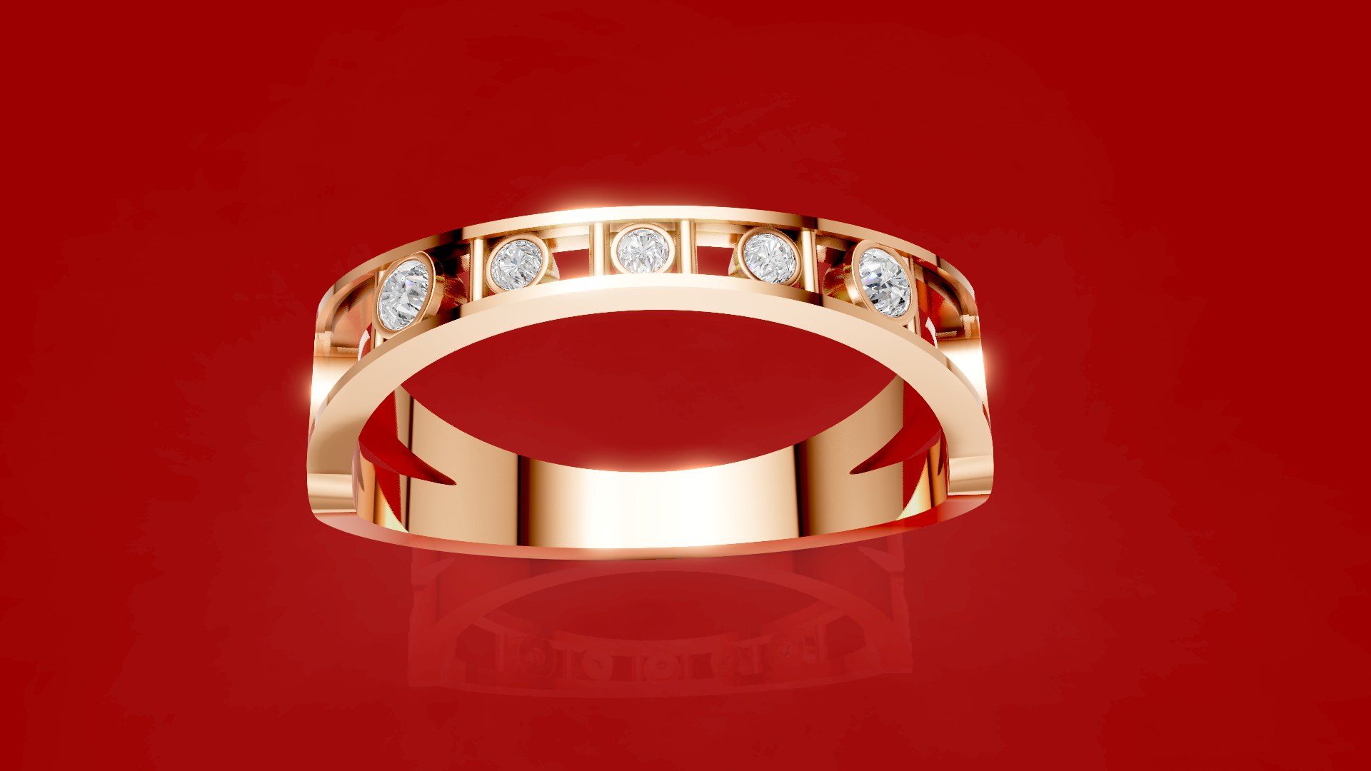 3D Semi Moving Bezel Ring Final Model - TurboSquid 2328097