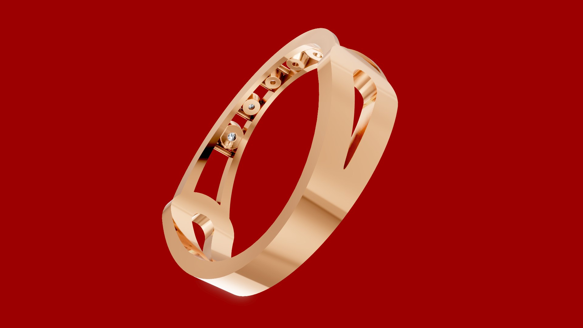 3D Semi Moving Bezel Ring Final Model - TurboSquid 2328097