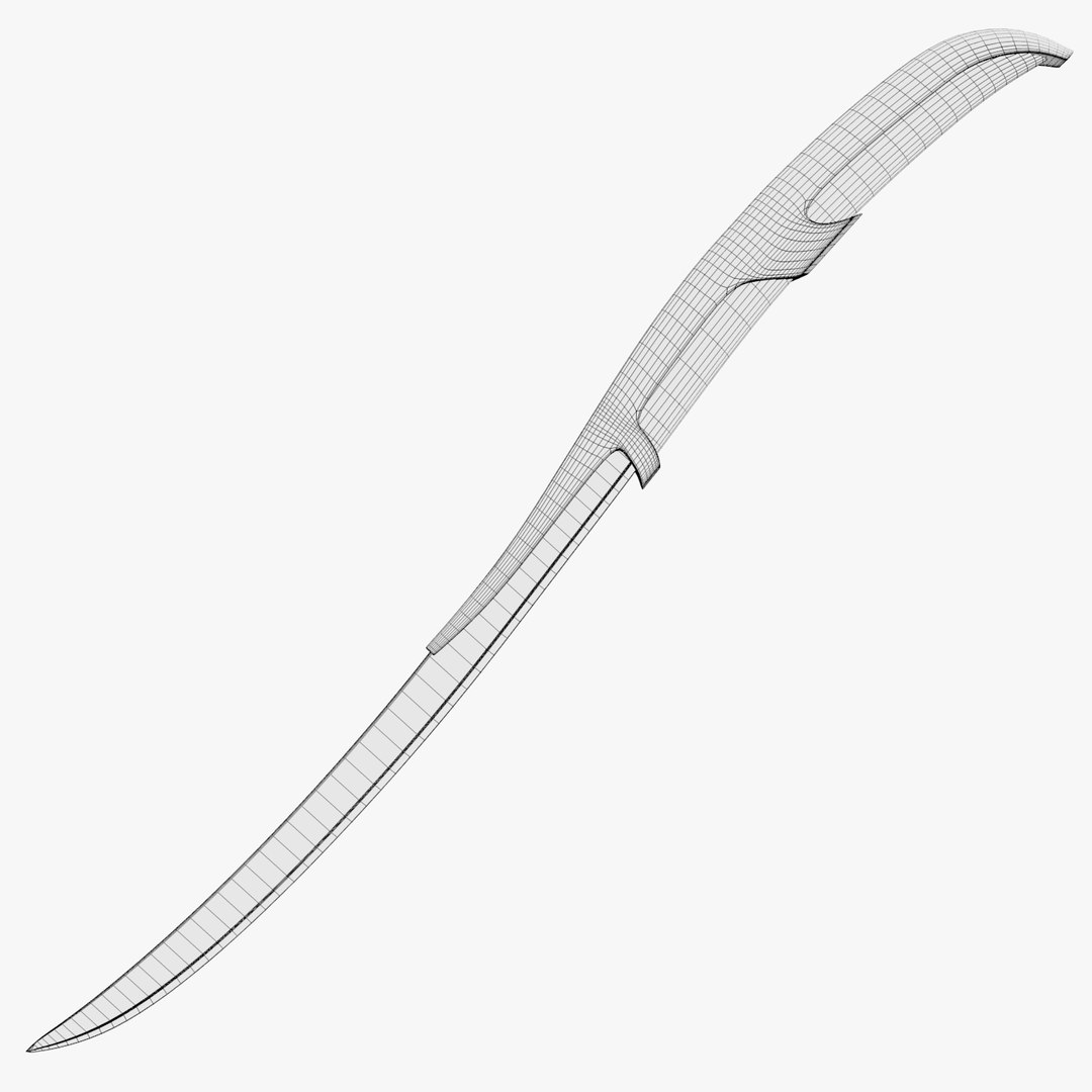 Elvish Blade Metallic 3D Model - TurboSquid 1311041