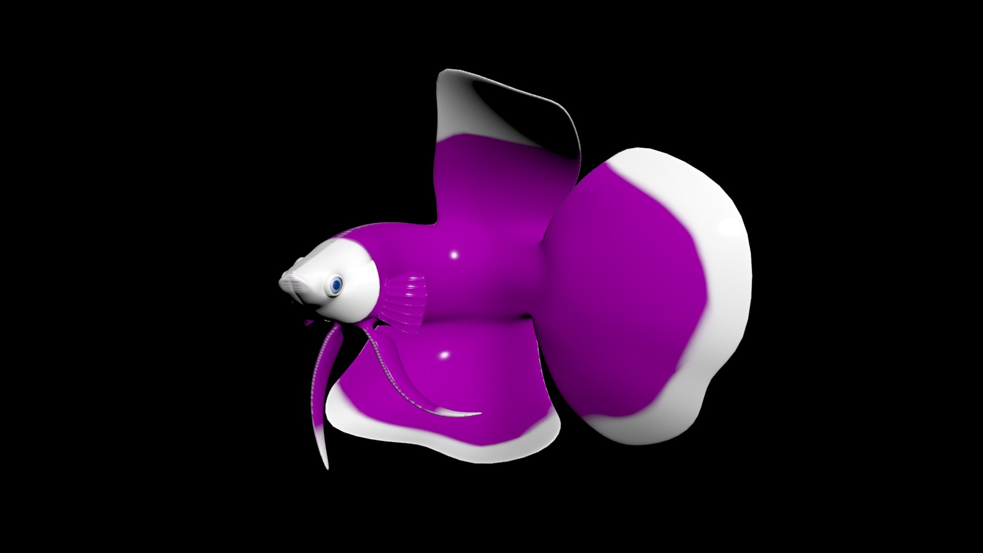 3D Clown Betta Fish Model - TurboSquid 1473454